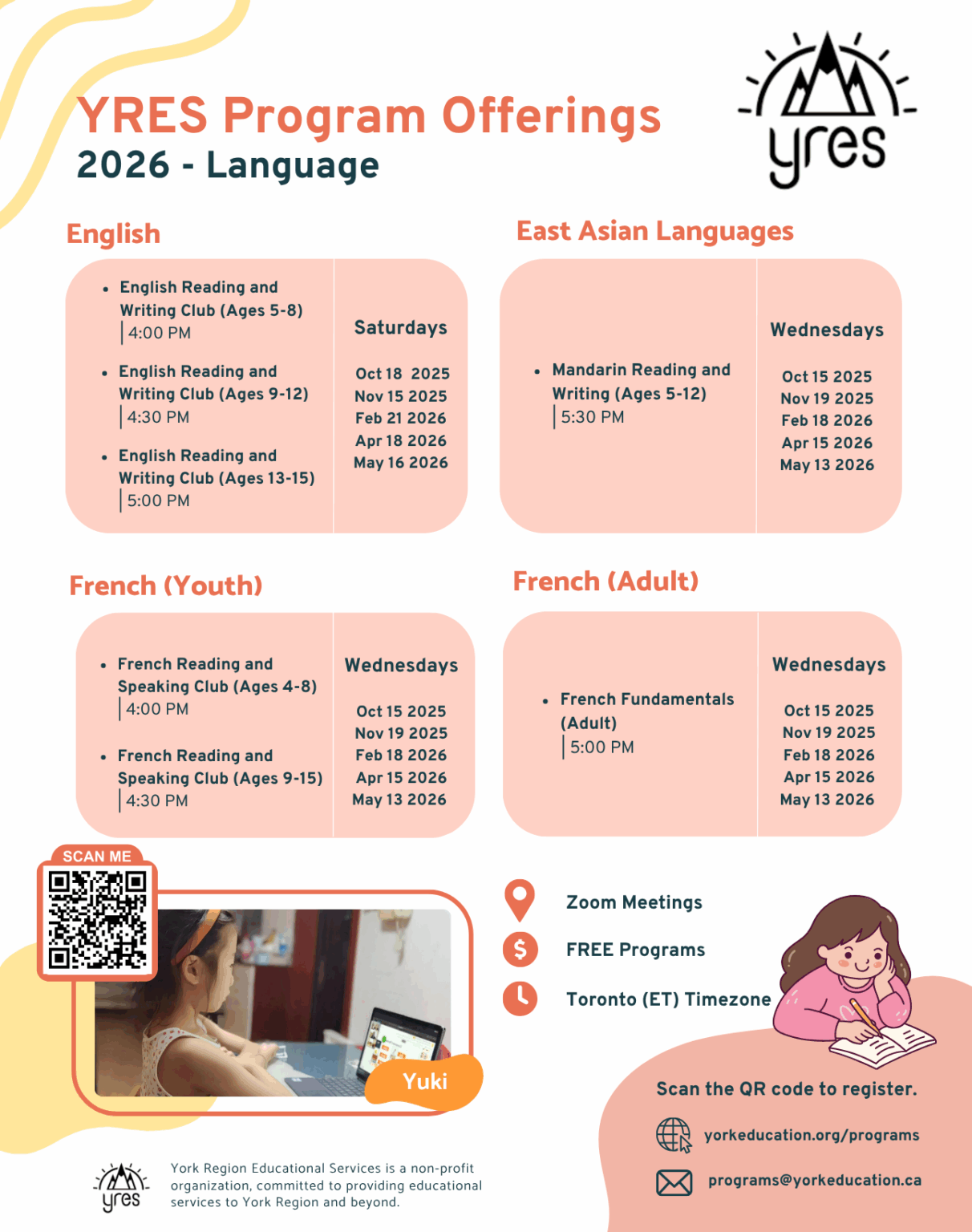 Programs - York Region Educational Services