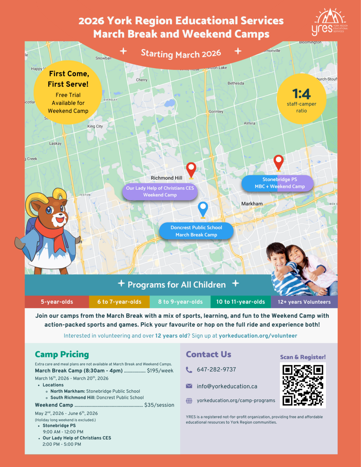 March Break Camp – York Region Educational Services